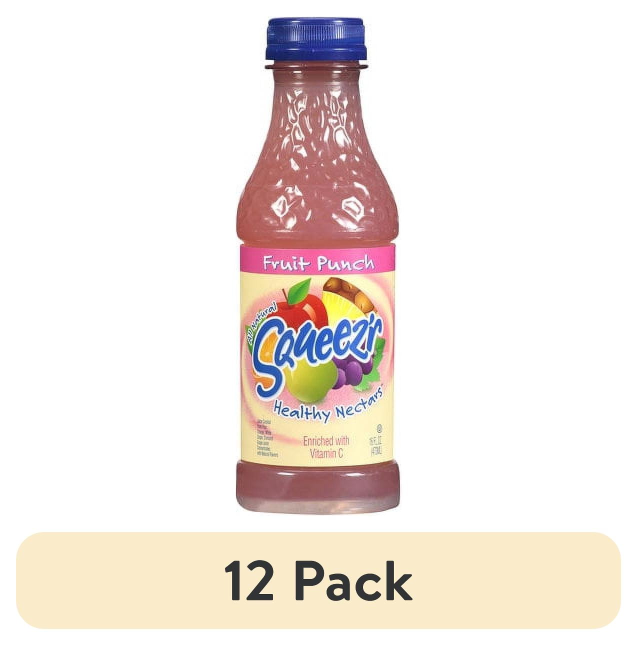 (12 pack) Squeez'r Fruit Punch Juice Drink, 16 fl oz - Walmart.com