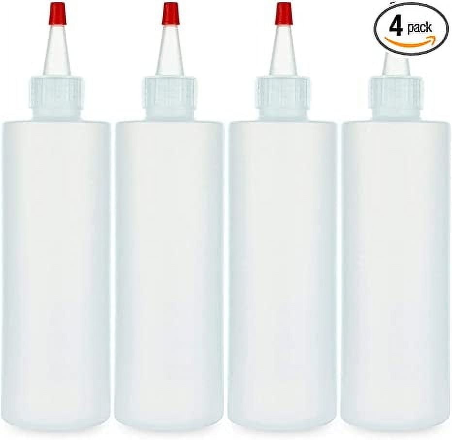 Squeeze Bottles 8 Ounce for Sauces, Olive Oil, Ketchup, Mustard, Syrup ...