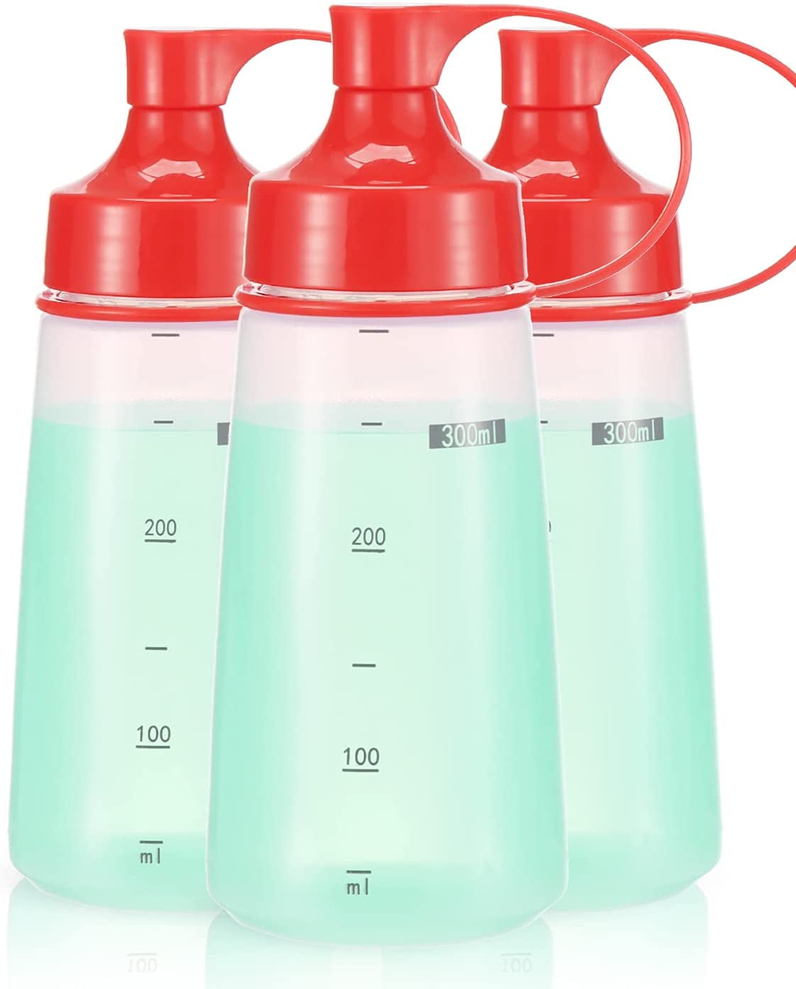 Squeeze Bottles Wide Mouth - Pack of 3 Condiment Bottle Squeeze BPA ...