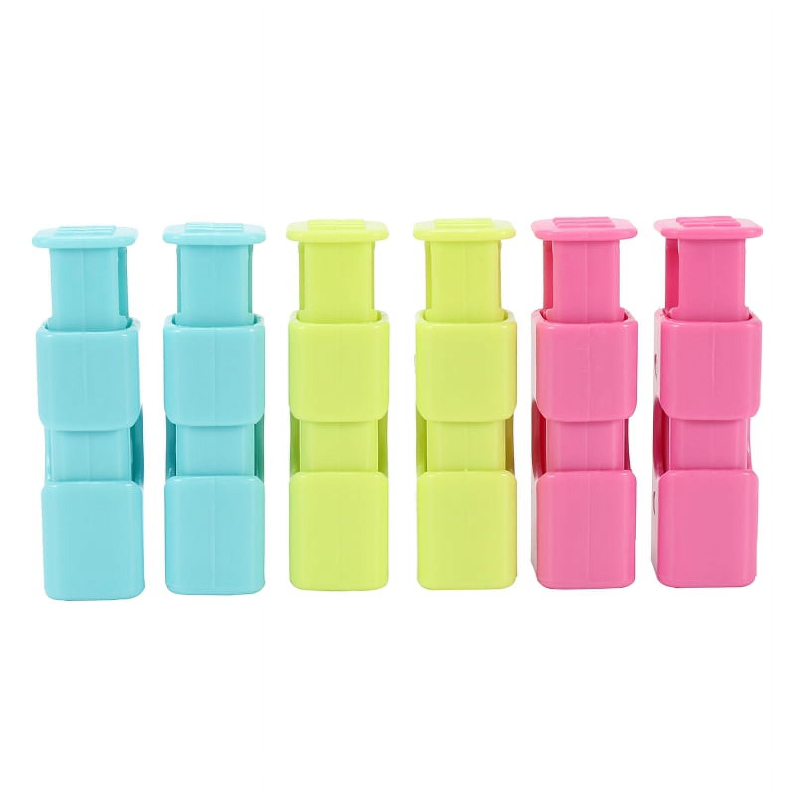 Squeeze Bread Bag Clips, Bag Clips Grip Squeeze & Lock, 6 Pack ...