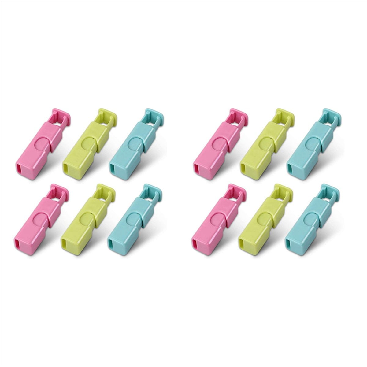 Squeeze Bread Bag Clips, Cinches, Bagel Slip Grip Easy & Lock, Assorted ...
