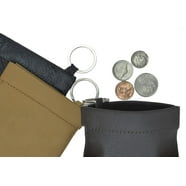 Squeeze Leather Coin Pouch Coin Purse Wallet Black by Improving ...