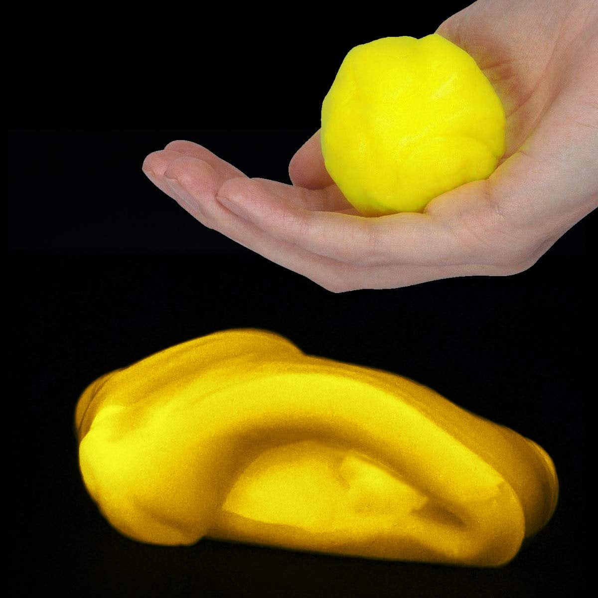 Squeeze Craft 6 Pack Yellow Glow in the Dark Frudge Putty - 2 oz. Per ...