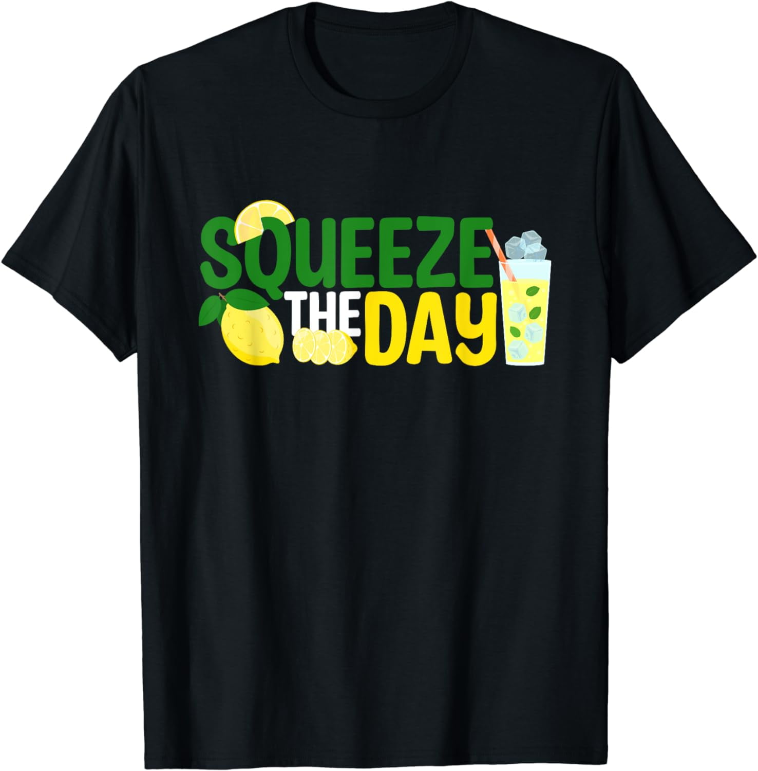 Squeeze Day Citrus Lemon Juice Lemonade T-Shirt - Walmart.com