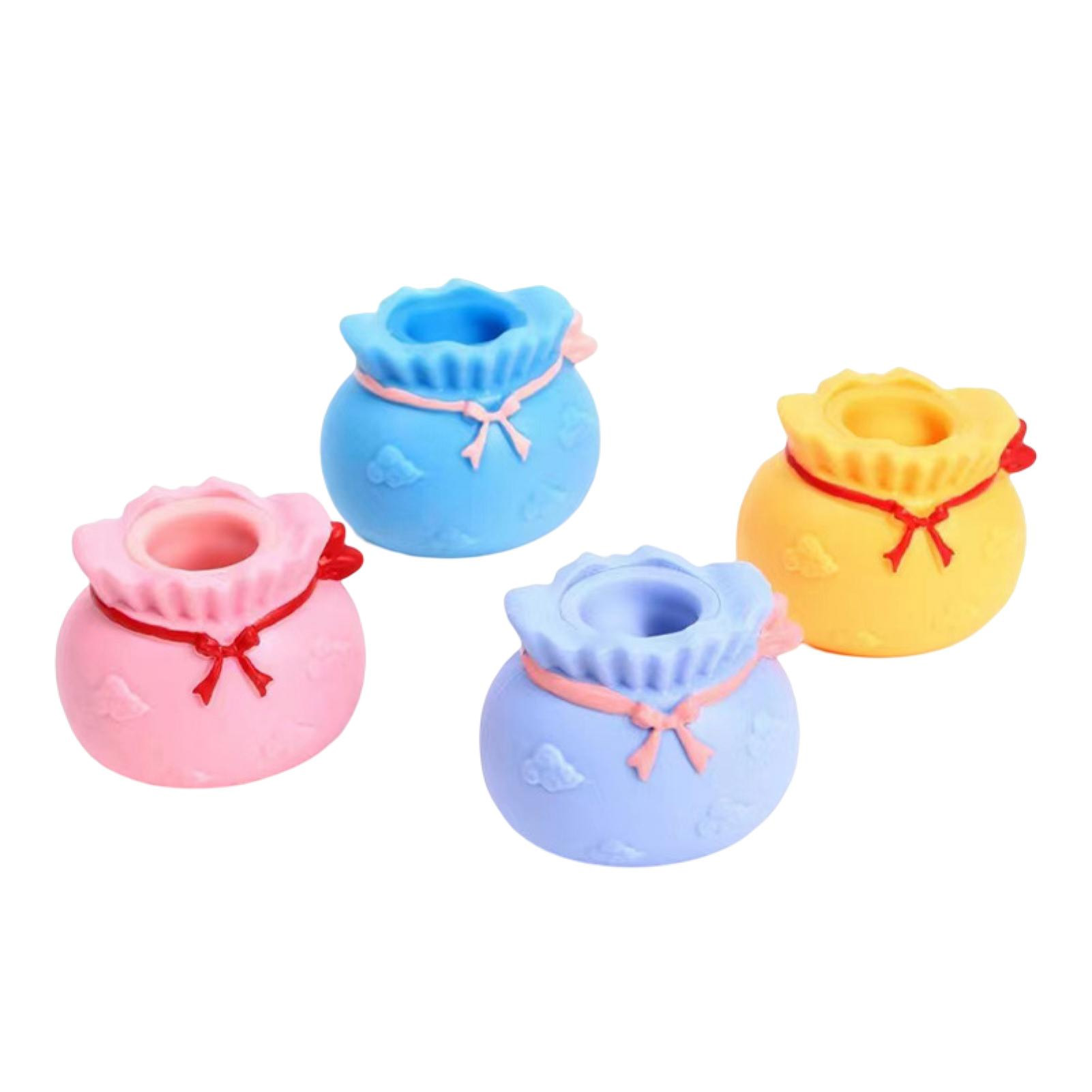Squeeze Fidget Toy - Soft TPR, Cute Money Bag Bear Doll, Pinch Toy ...