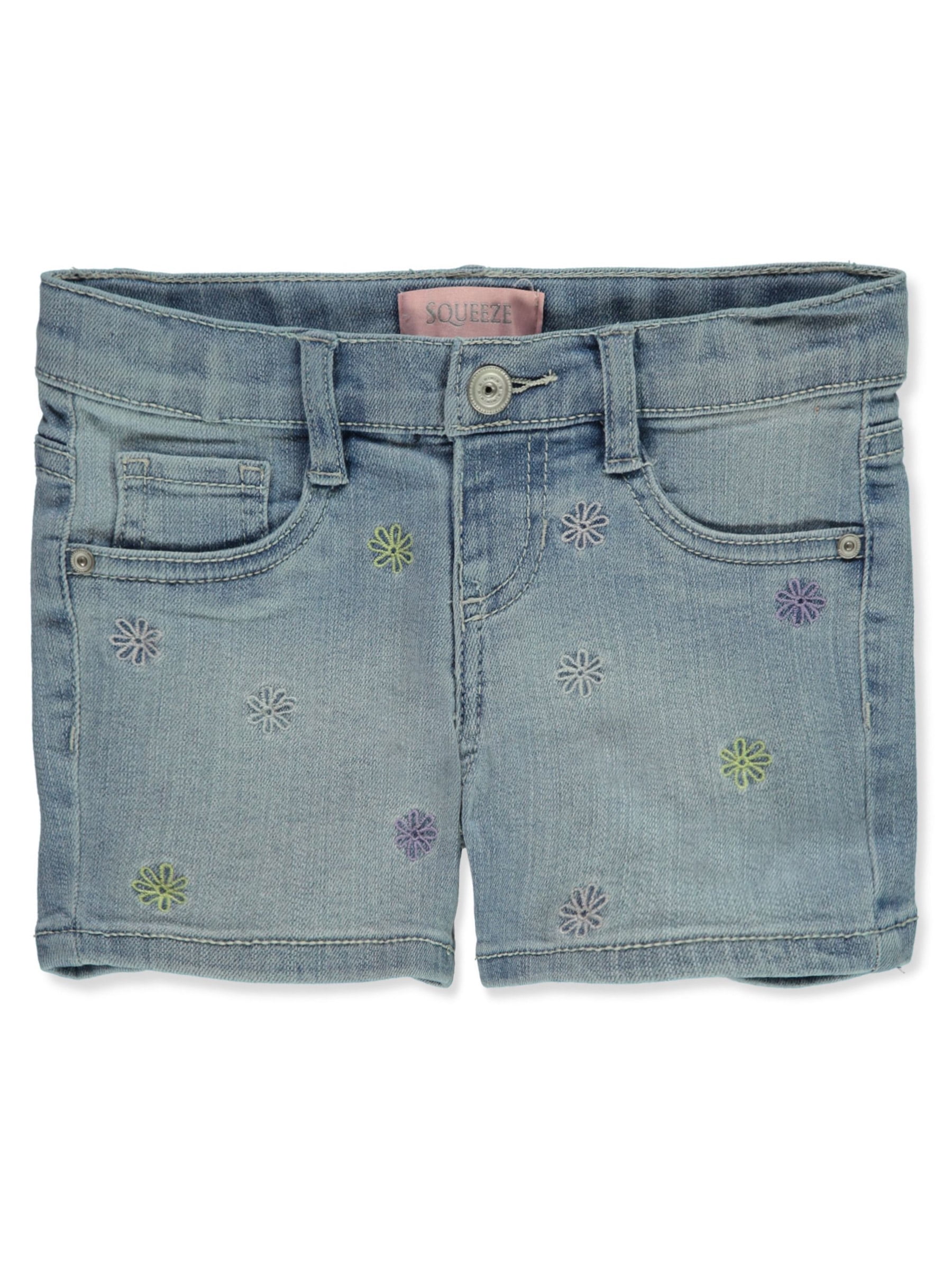 Squeeze Girls' Daisy Denim Shorts - light blue, 4 (Little Girls ...