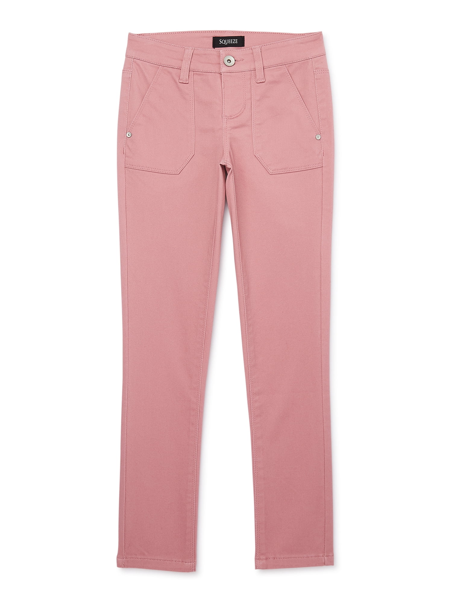 Squeeze Girls Sateen Pants with Utility Pockets, Sizes 7-12 - Walmart.com