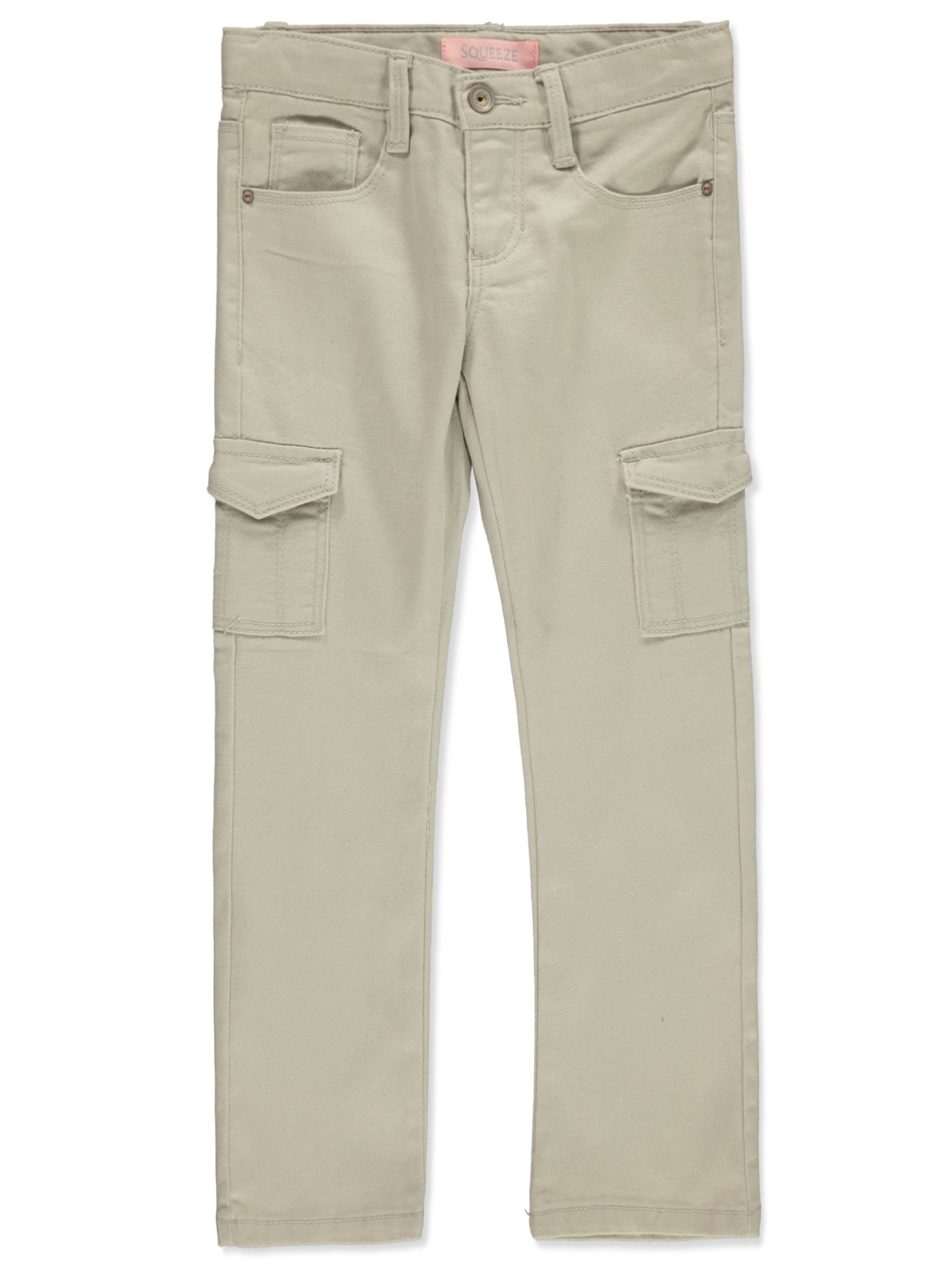 Squeeze Girls' Twill Flare Pants - khaki, 6x (Little Girls) - Walmart.com