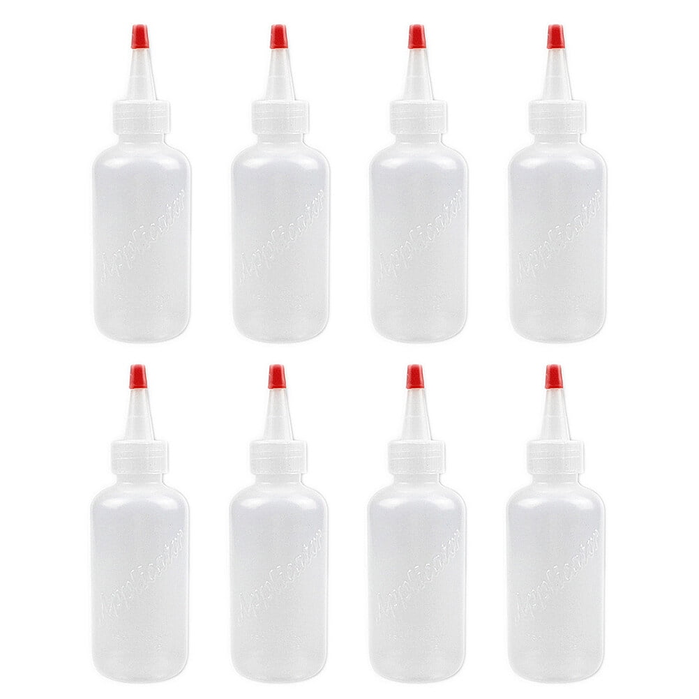 Minkissy White Tip Applicator Bottles for Precise Glue Application and ...
