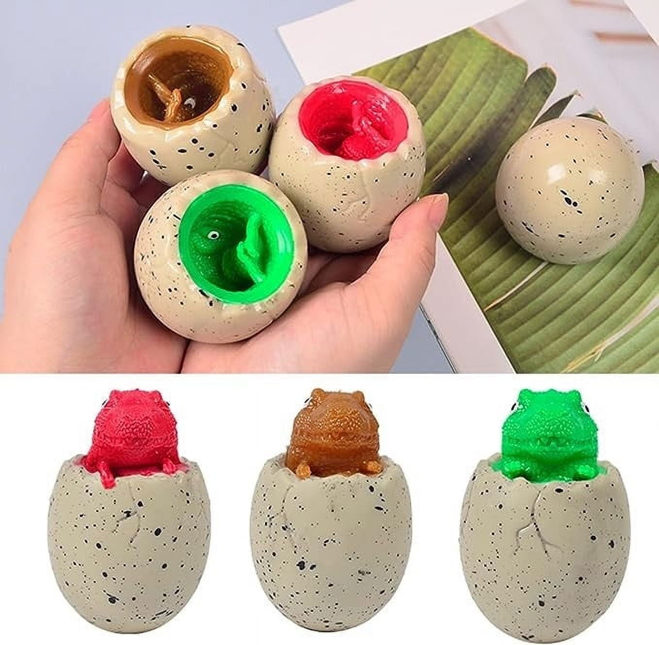 Squeeze Toys 3 Pcs Fidget Dinosaur Eggs Squeeze Dinosaur Toys Sensory ...