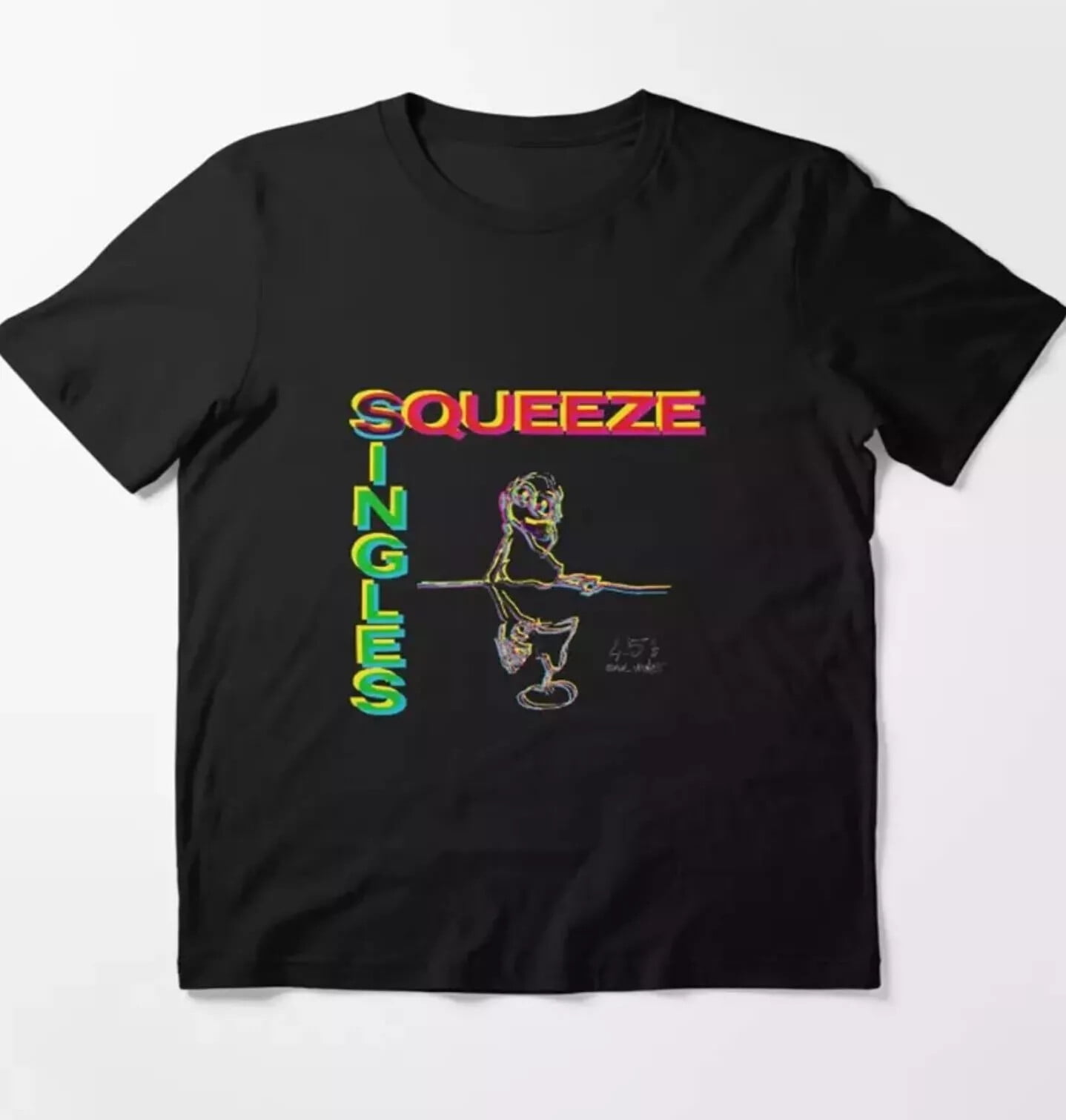 Squeeze band black T-shirt short sleeve All sizes.webp - Walmart.com