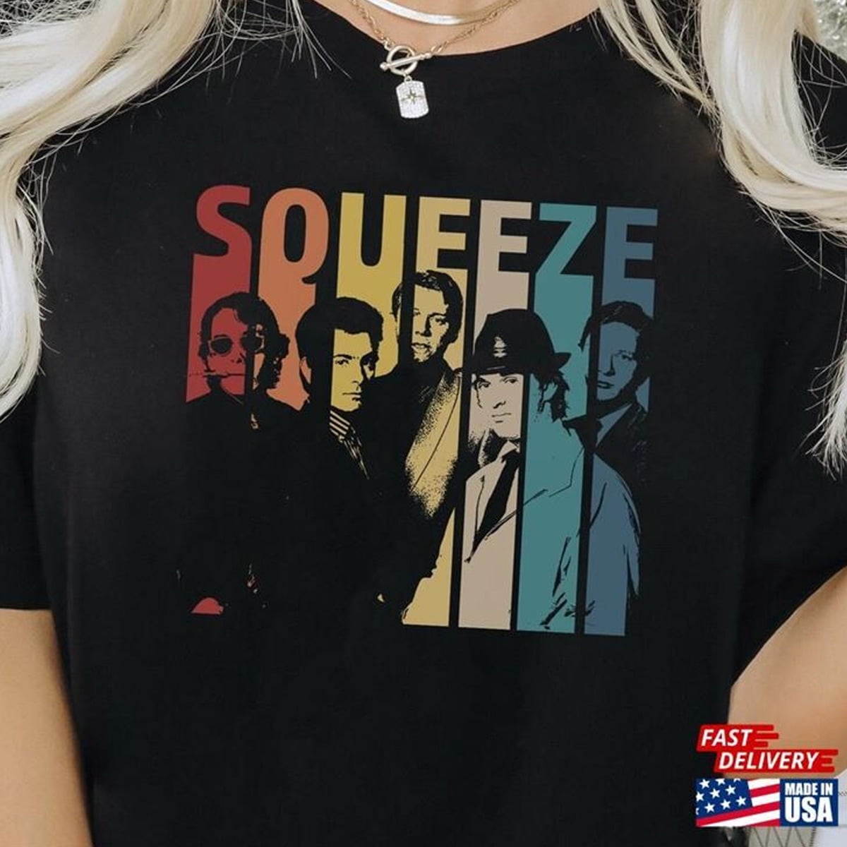 Squeeze rock band artwork T-shirt short sleeve All sizes S to 45XL ...