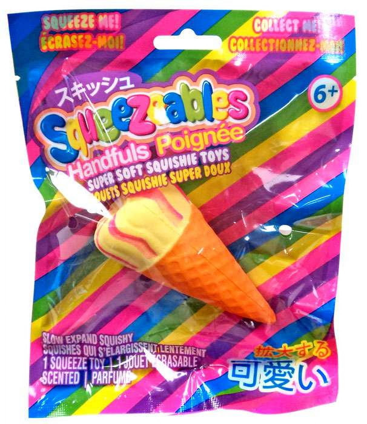 Squeezeables Series 1 Vanilla Ice Cream Cone Squeeze Toy - Walmart.com