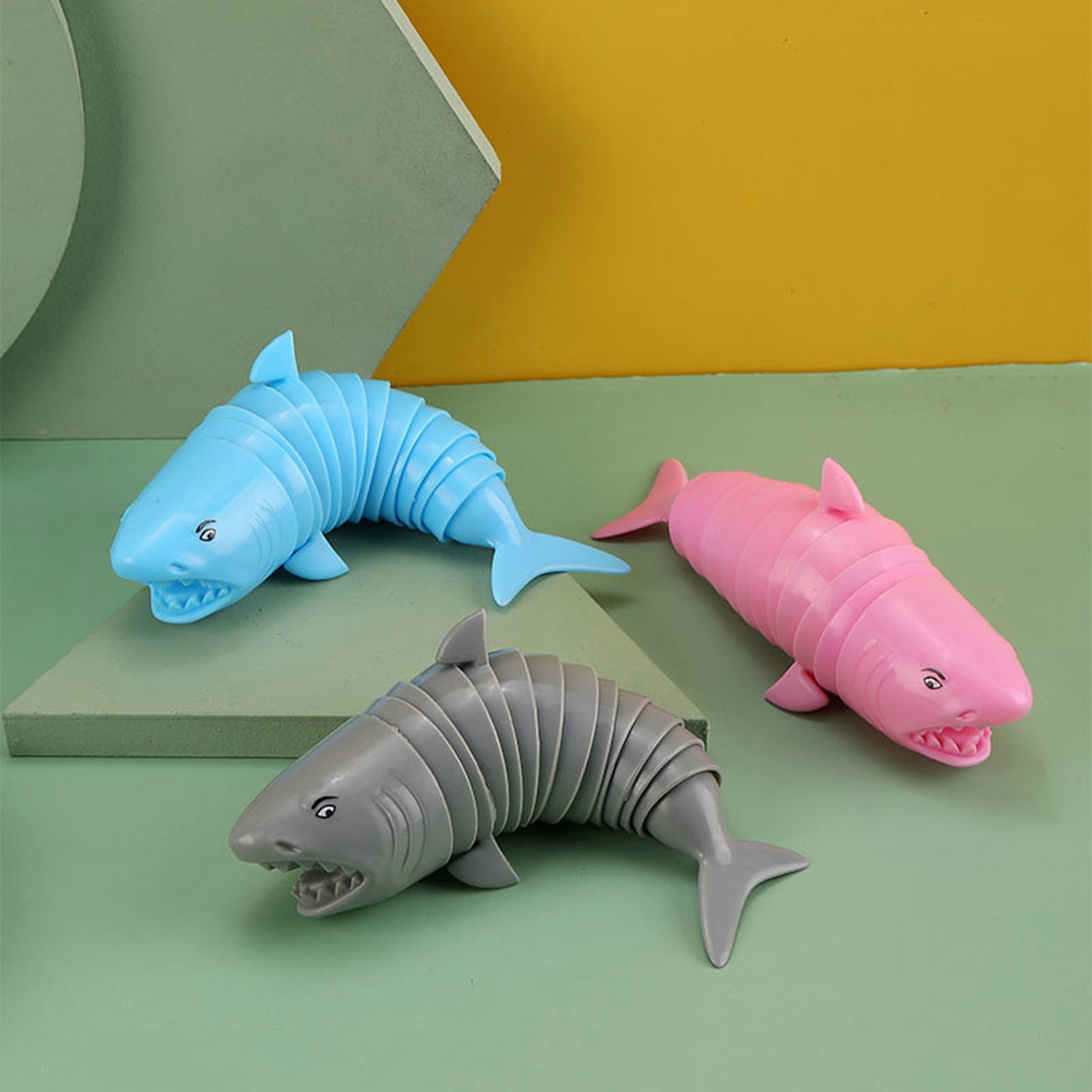 Squeezing Shark Toy Lovely Sea Animal Articulated Stim Toys Wrist ...