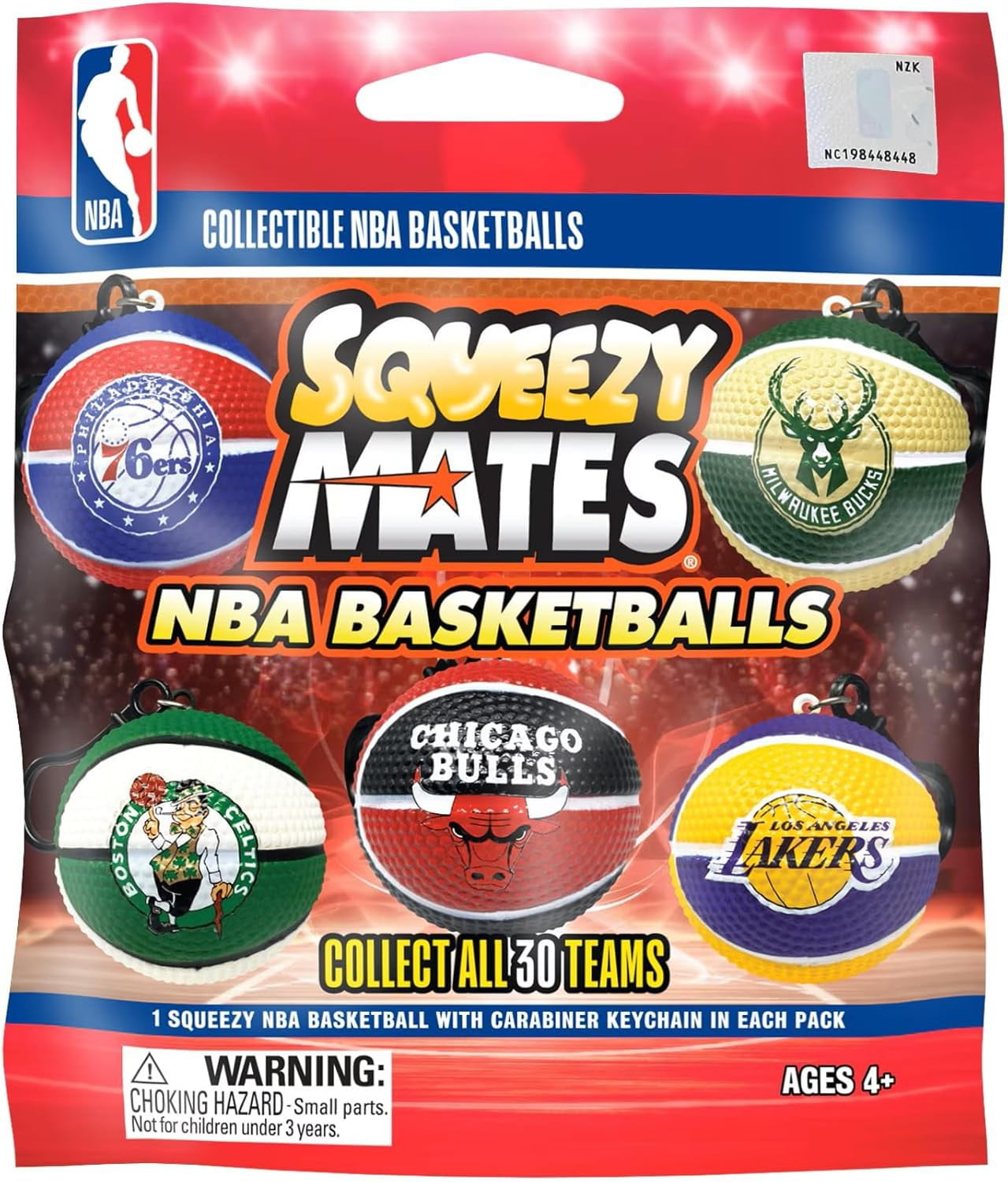 NBA Squeezy Mates Basketball 2025 Series Mystery Pack (1 RANDOM Figure ...