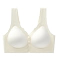 Squevariel Bras for Women Push-Up Front Closure Button Everyday Bra ...