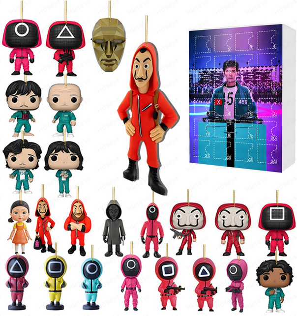 Squi-d Game Toys Calendar 2025 by Netfl Film and Television Drama ...