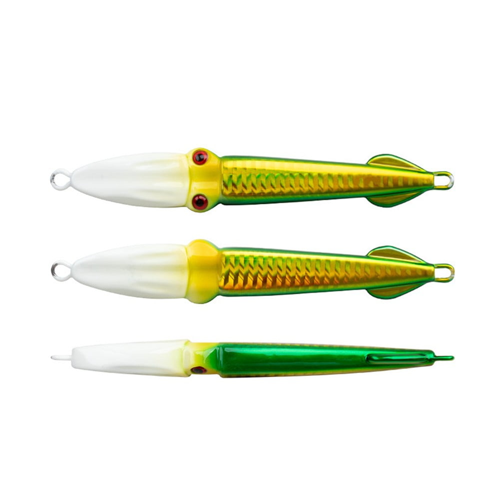 Squid Casting Jigs Shore Jigging Fishing Lure Bait Sea Bass Game Tuna ...
