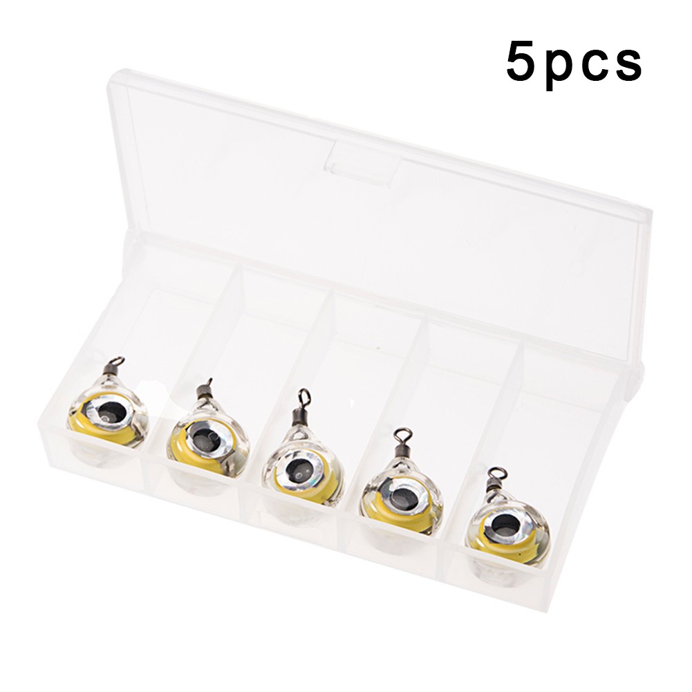 Squid Fishing Light Lamp Flash Lure 1/5Pcs Attracting Deep Drop ...