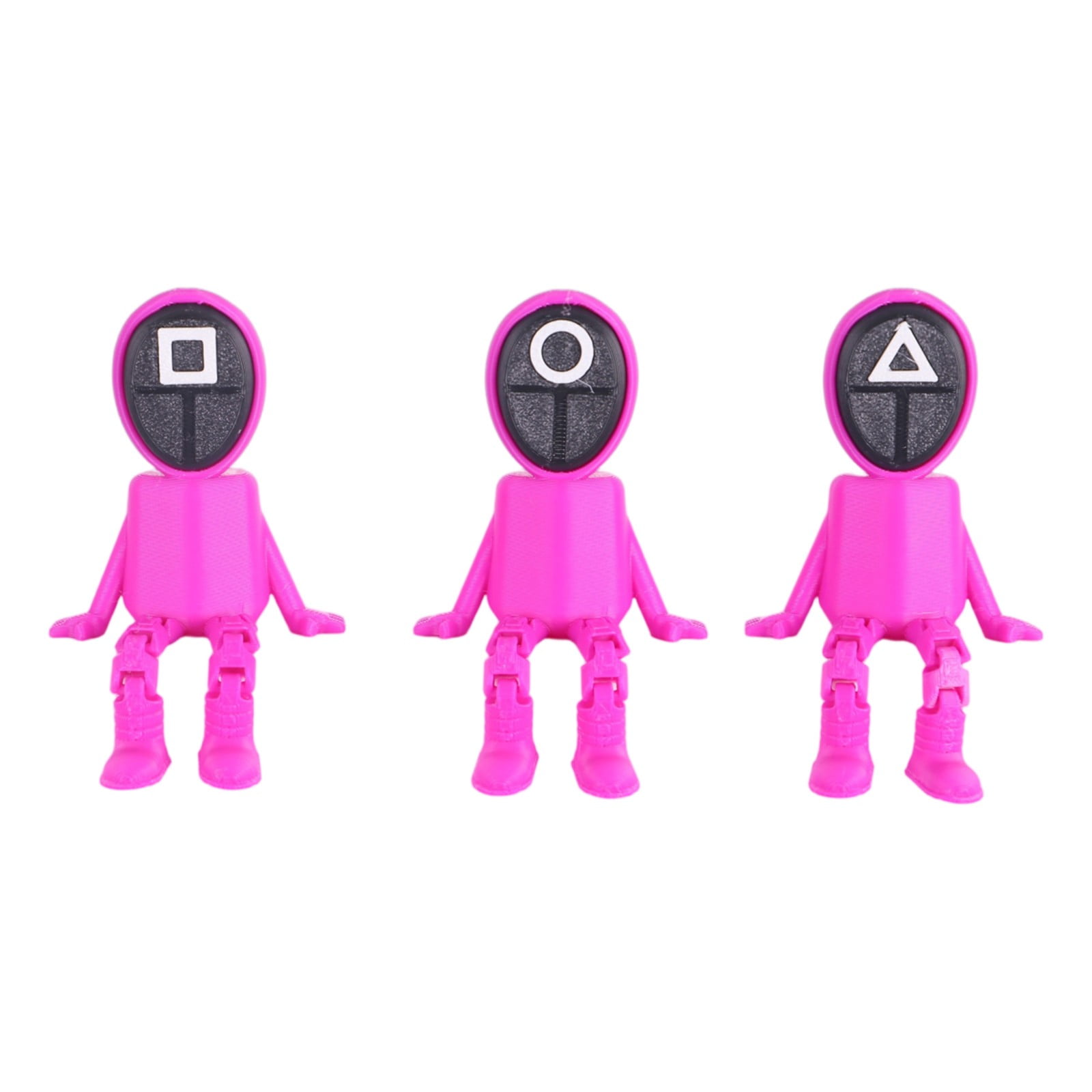 Squid Game 2 Red Soldier Action Figures Set – 3PCS Collectible Squid ...