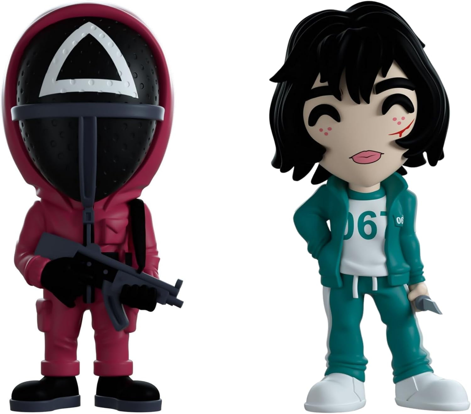 Squid Game 3 Collection Figures Toys, M-asked Soldier 4.5in & Kang SAE ...