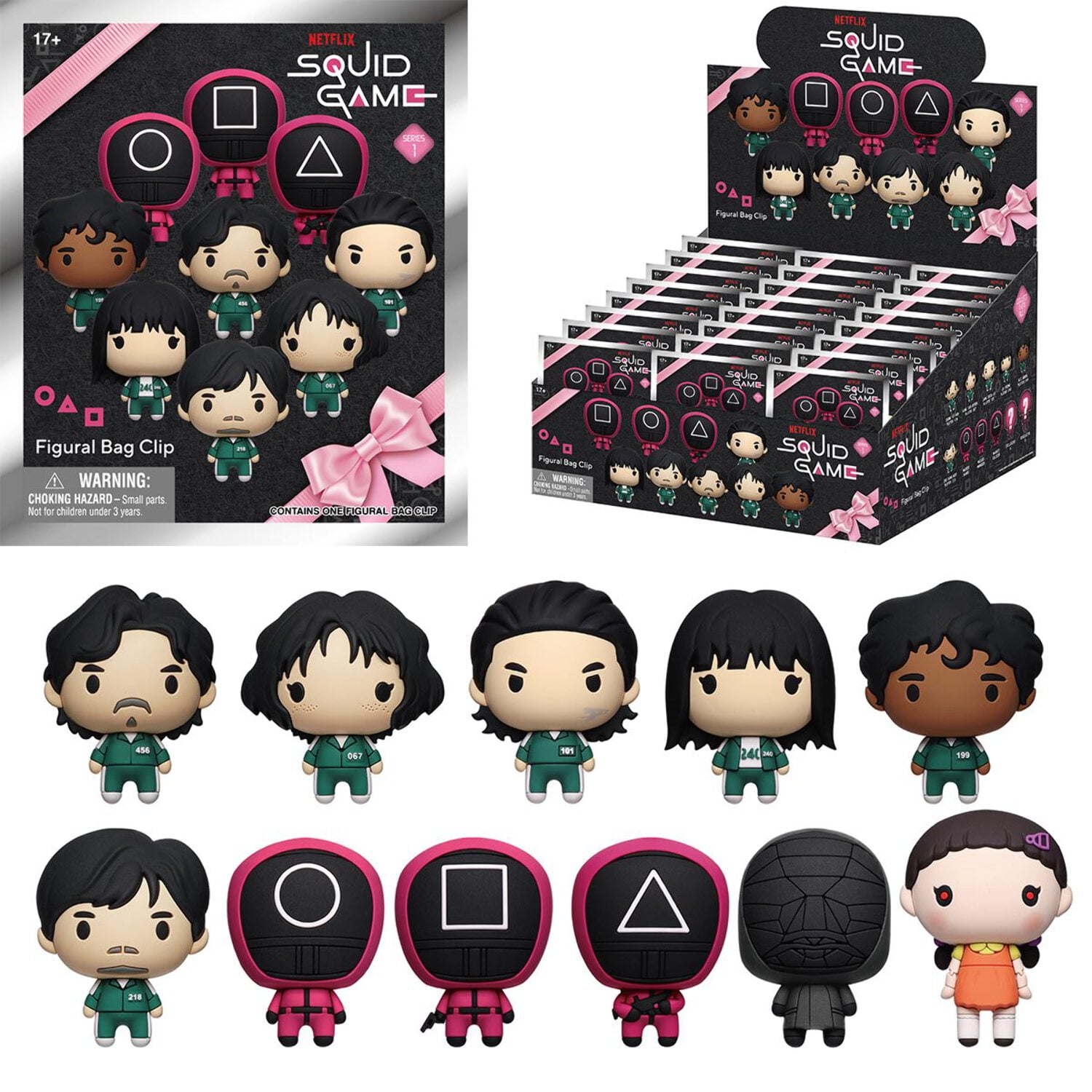 Squid Game 3D Foam Bag Clip Random 6-Pack - Walmart.com