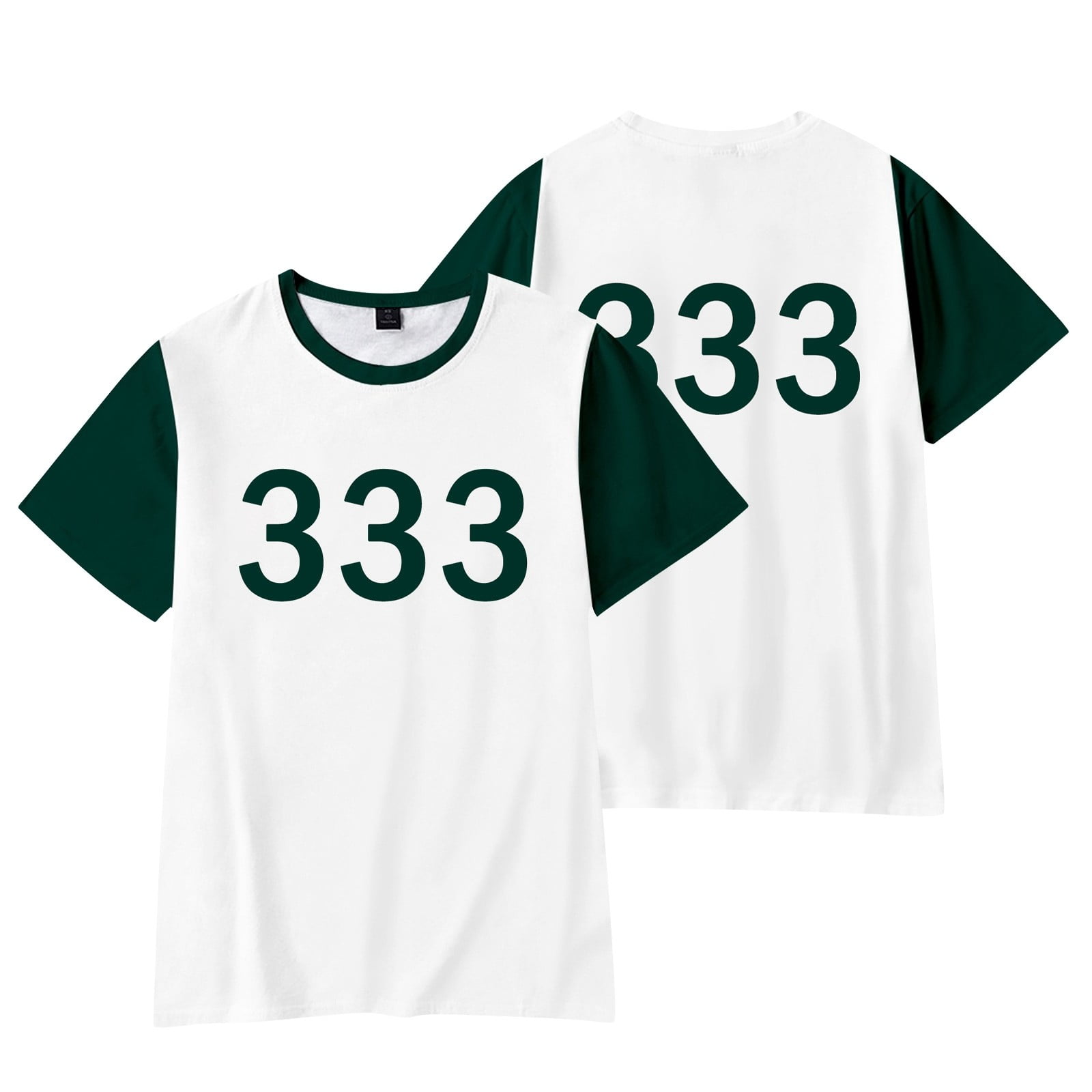 Squid Game Costume T Shirt Player 333 |X| Shirt Sleeved Shirt - Enter ...