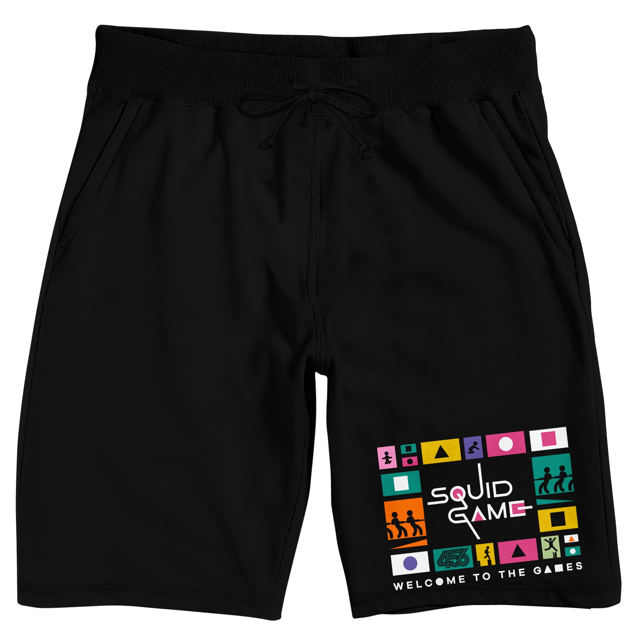 Squid Game Flags Adult Black Sleep Pajama Shorts - XS - Walmart.com