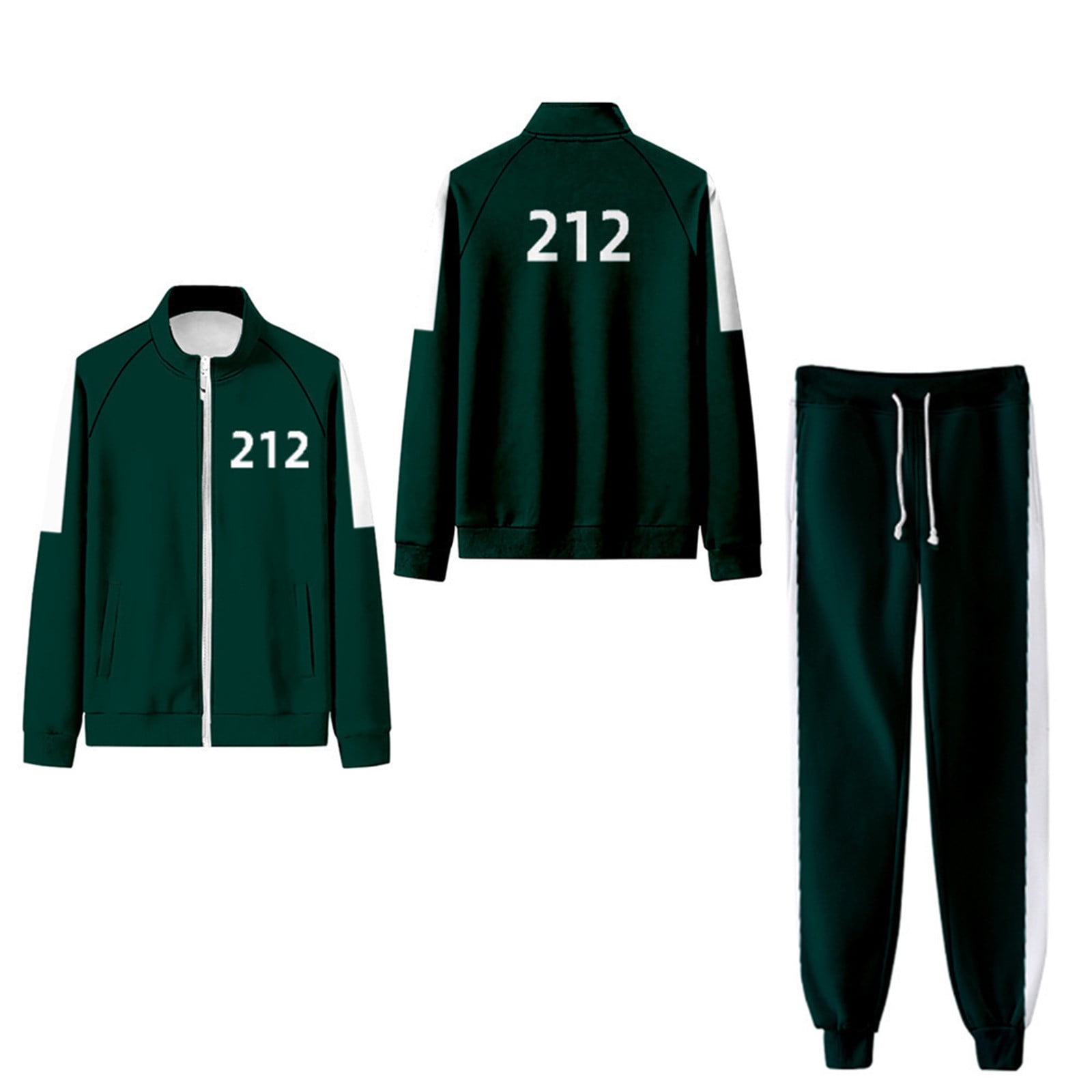 Kids Girls Boys Two Piece Outfit Set Number 212 Print Sweatshirt Jacket ...