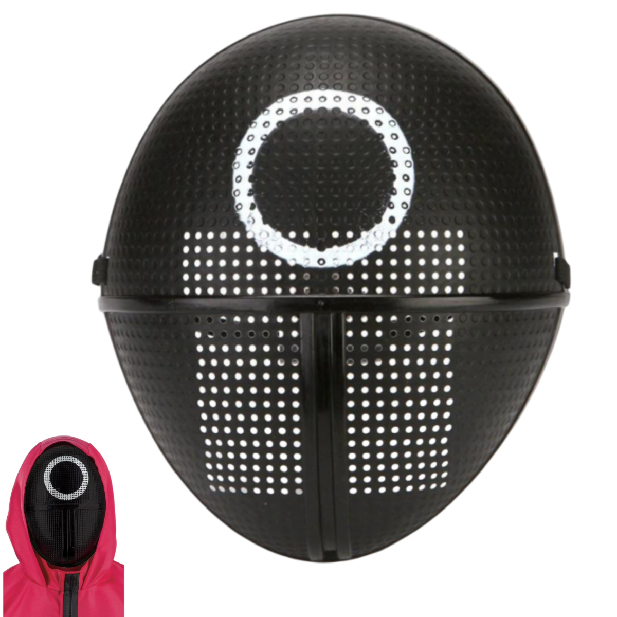 Squid Game Mask Circle Fold Full Face Masks Black 2025 - Walmart.com