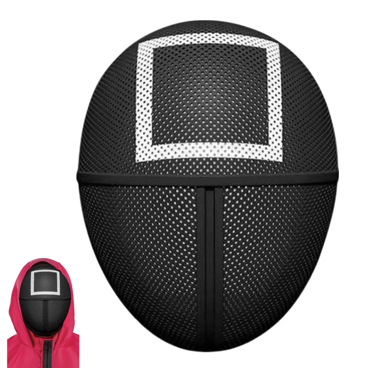 Squid Game Mask Square Full Face Masks Black - Walmart.com