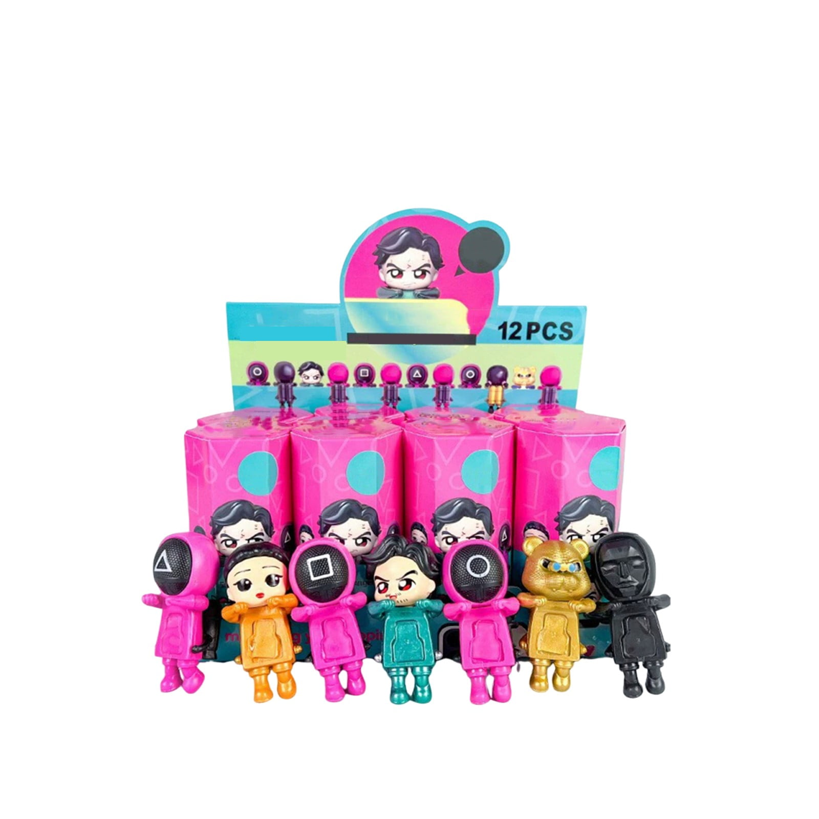 Squid Game Mini Figures – 3.9" Standing Pose Action Figures, Blind Box ...