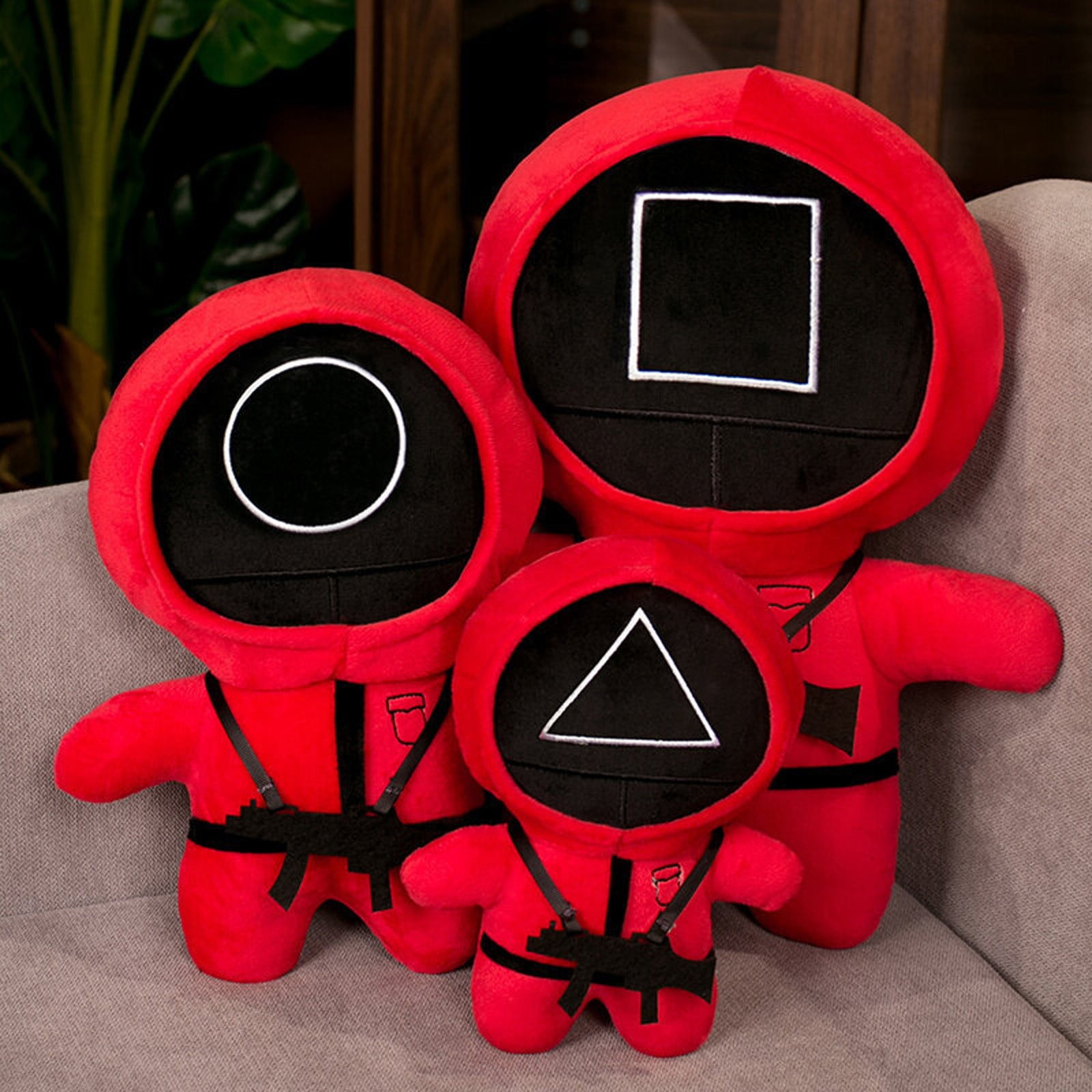Squid Game Plush, Squid Game Plush Doll Triangle, Squid Game Doll ...