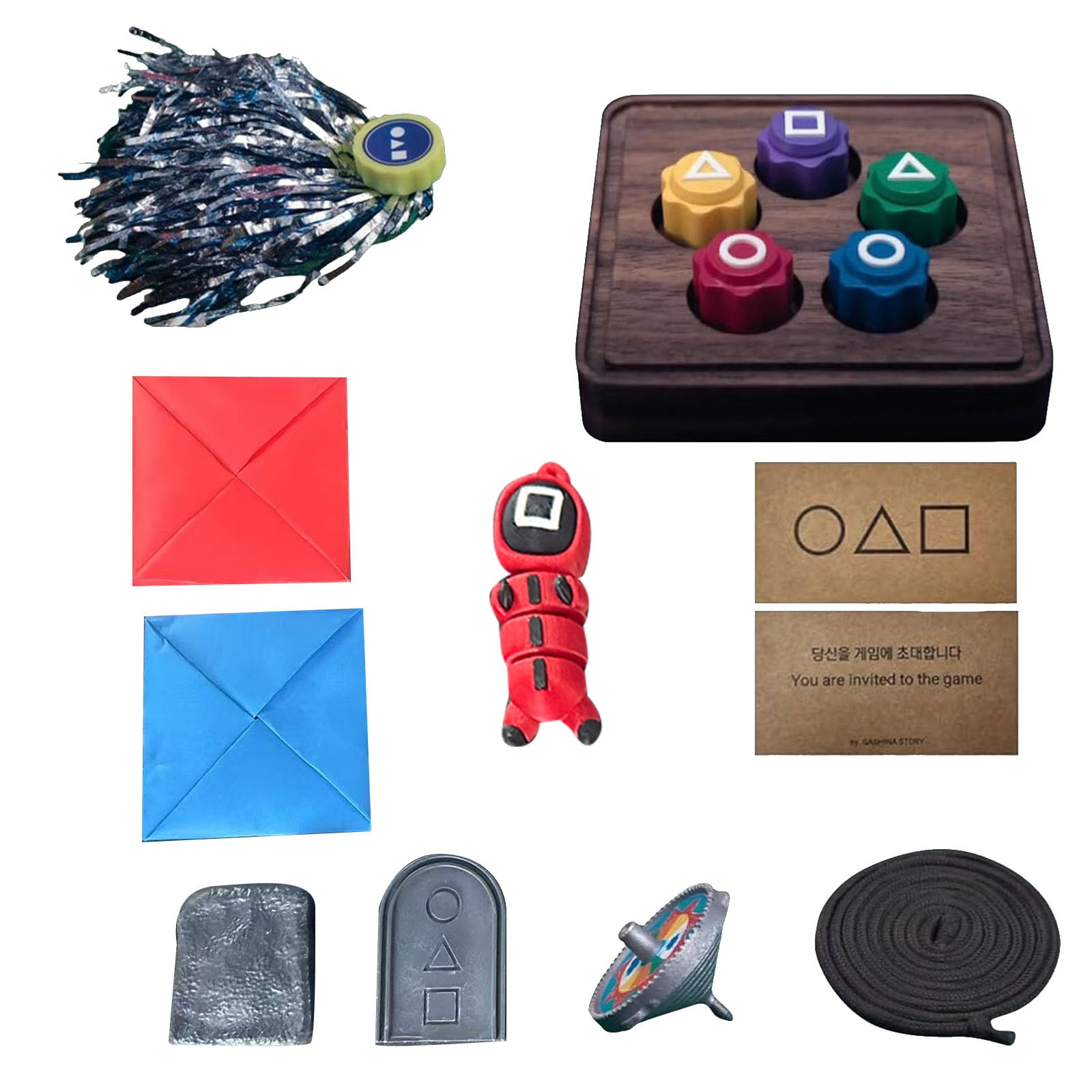 Squid Game Set Traditional Gonggi Game Set | Fun and Portable Cultural ...
