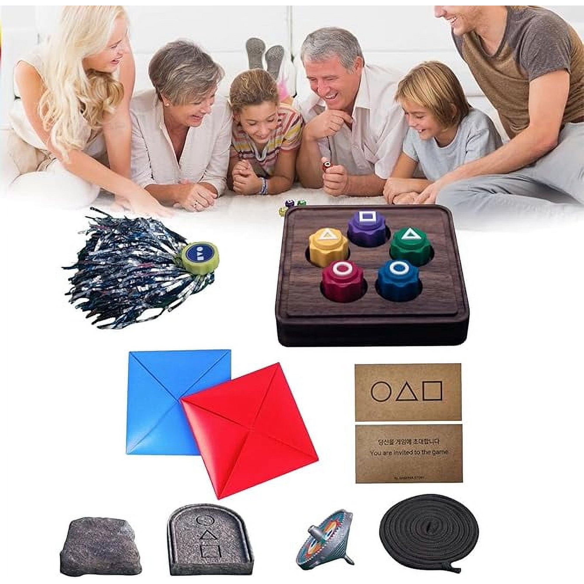 Squid Game Ultimate Game Night Set Interactive Puzzle and Strategy ...