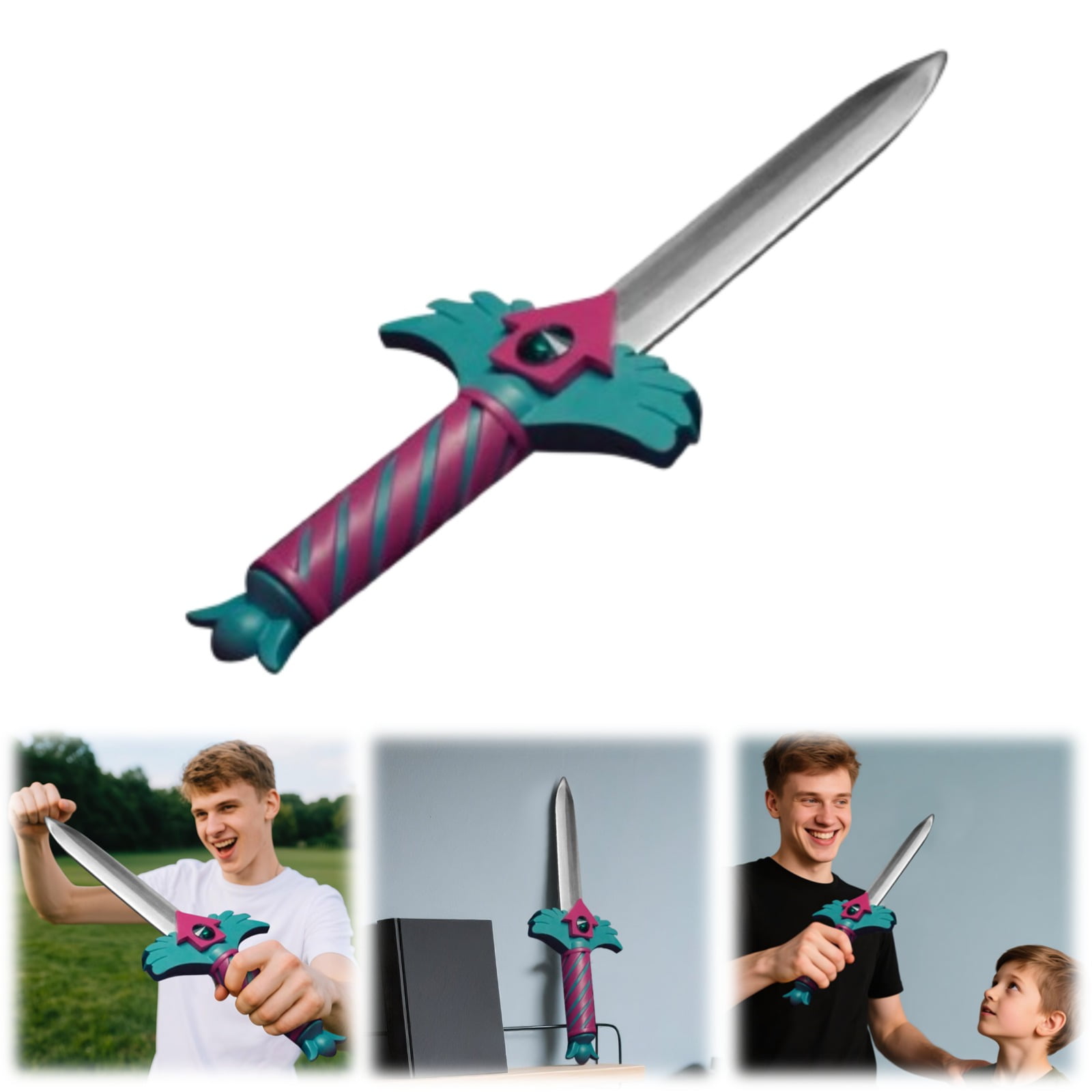 Squid Game Winged Sword Prop Replica, Safe 3D Printed Collectible with ...