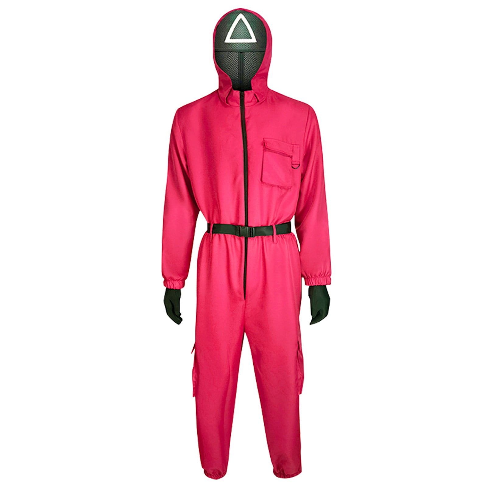 Squid Games-Squid Game Guard Guard Jumpsuit（No Masks）Red L - Walmart.com