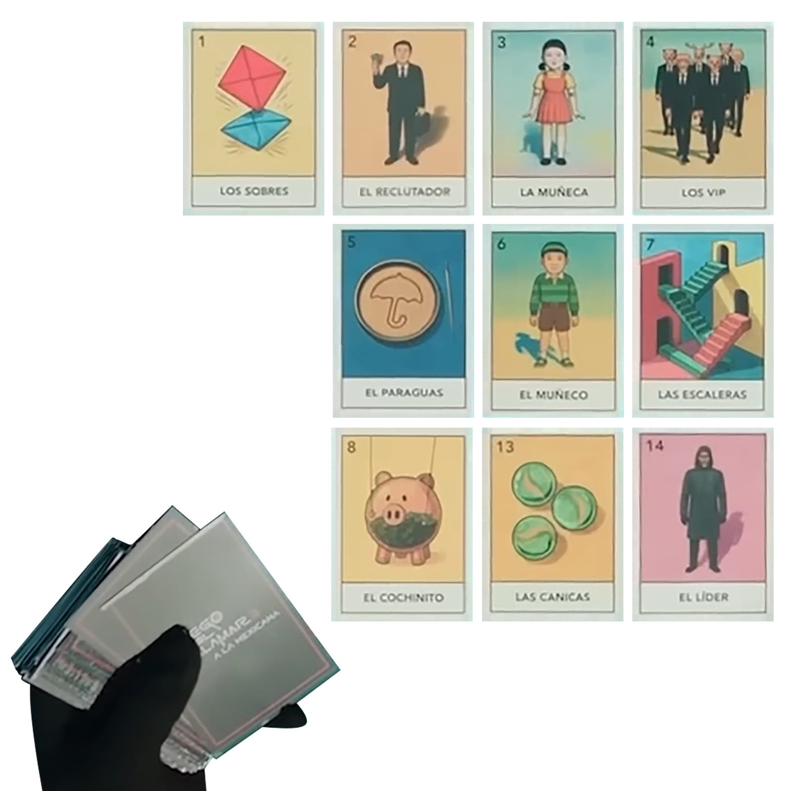 Squid Games Toys Board Fun New Squid Game Toy Cards Set Gonggi 2025 ...