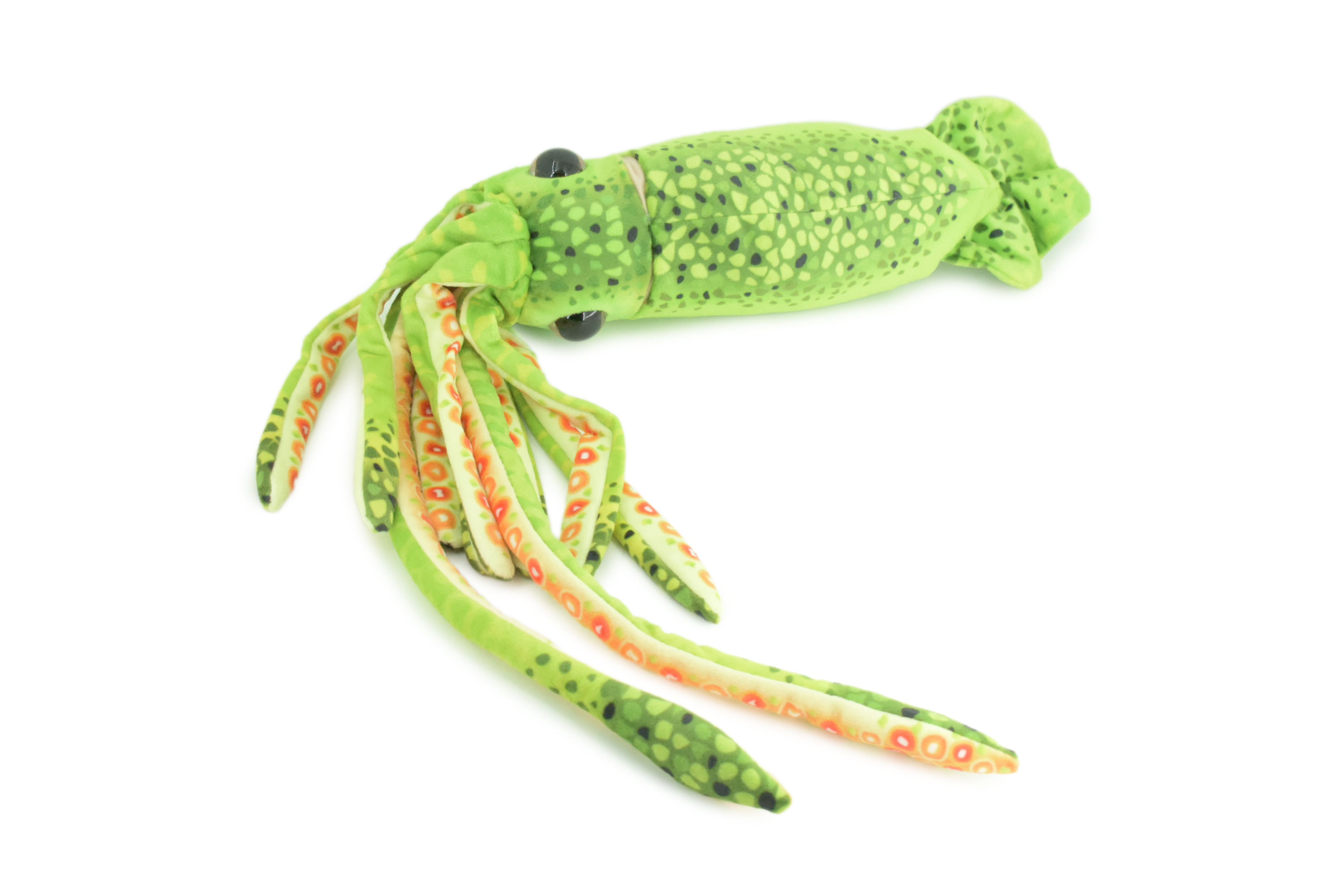 Squid, Green, Ocean, Marine, Very Nice Plush, Stuffed Animal, Toy, Kids ...