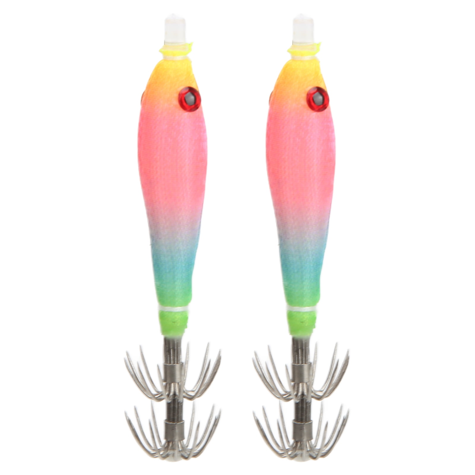 Squid Hook Intensive Luminous Stainless Steel Cuttlefish Jig Polishing ...