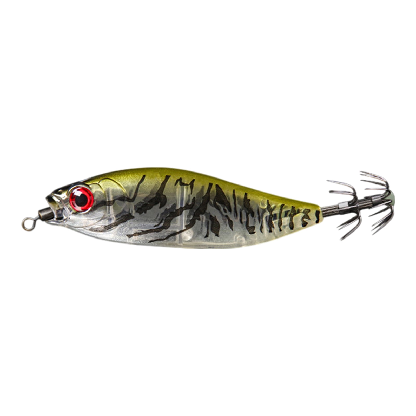 Squid Jig, Luminous Shrimp Lures Fluorescent Squid Jigs, Portable Glow Squid Jigs, Fishing Squid ...