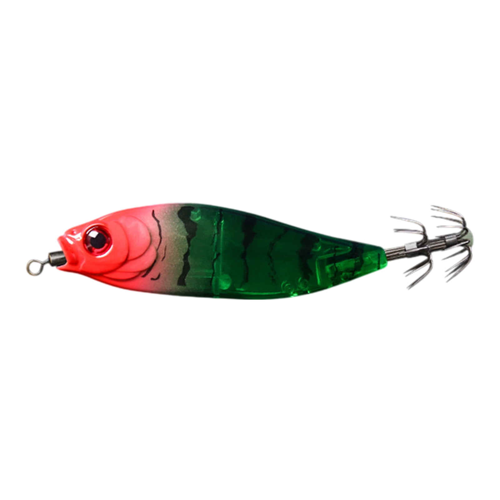 Squid Jig, Luminous Shrimp Lures Fluorescent Squid Jigs, Portable Glow Squid Jigs, Fishing Squid ...