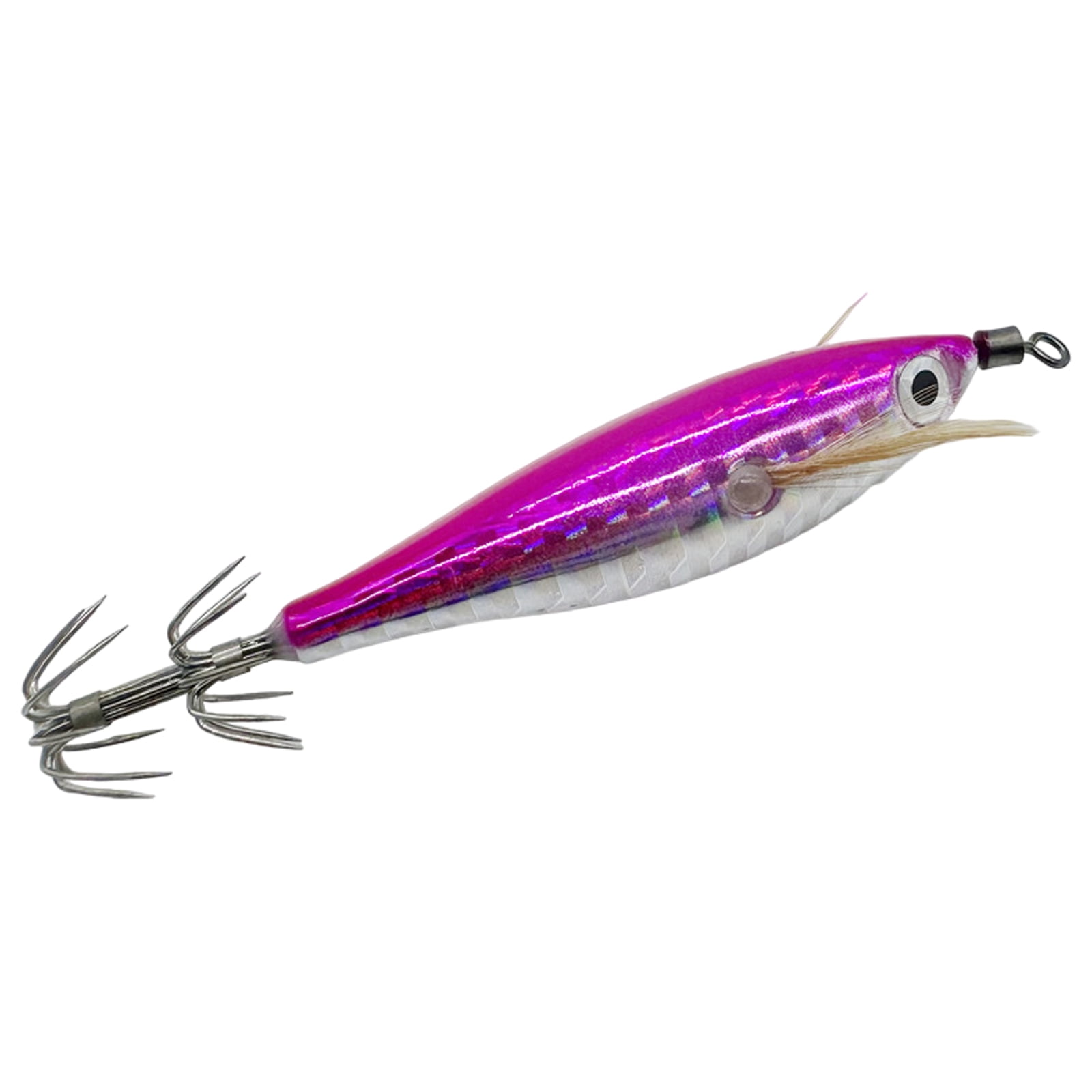 Squid Jigs Hook Floating Horizontal Shrimp Lures Baits Squid Jigs ...