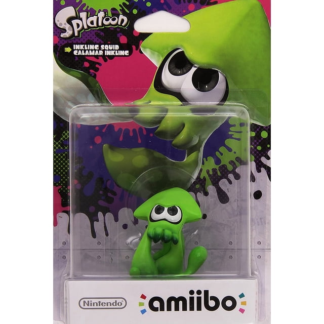 Nintendo Switch/3DS/Wii U Amiibo: Squid Lime Green, Splatoon Collection ...