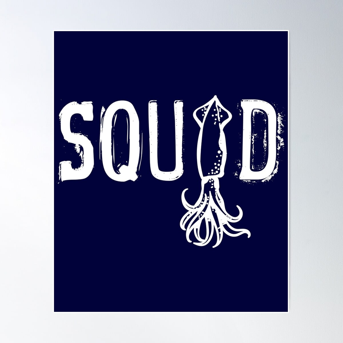 Squid Product Sea Creatures Ocean Life Cephalopods Print Poster Wall ...