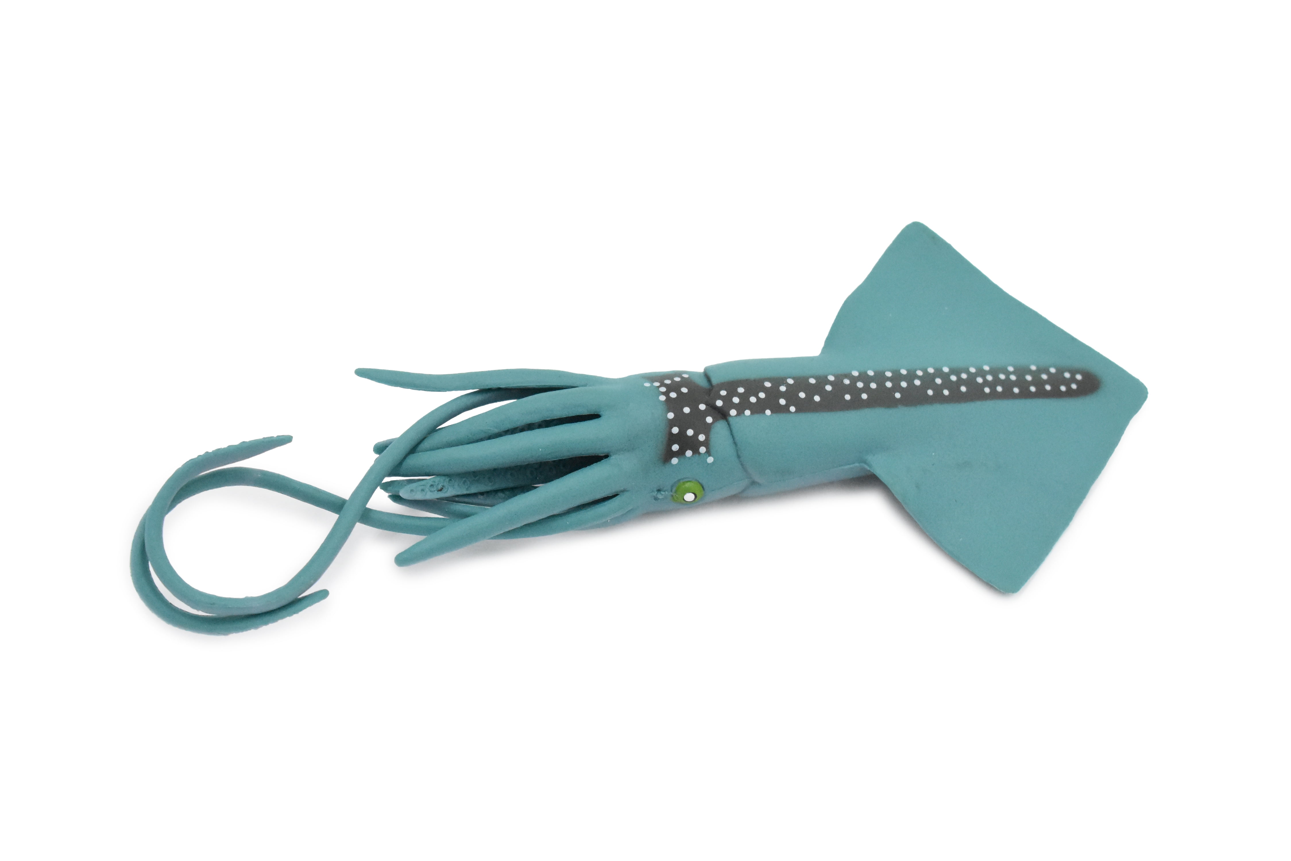 Squid, Reef Squid Toy, Blue Color, Hand Painted, Rubber, Educational ...