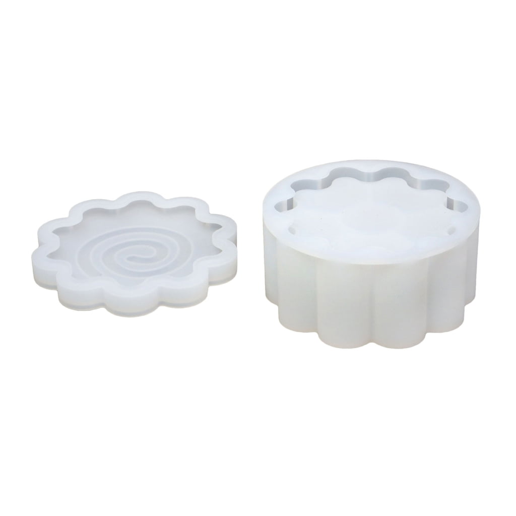 Squid Roll Silicone Resin Mold with Lid Jewelry Storage Box Epoxy ...