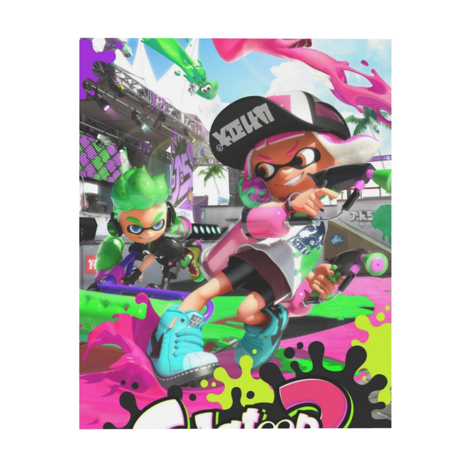 Squid Splatoon Cartoon Canvas Decorative Poster Gift Art Picture ...