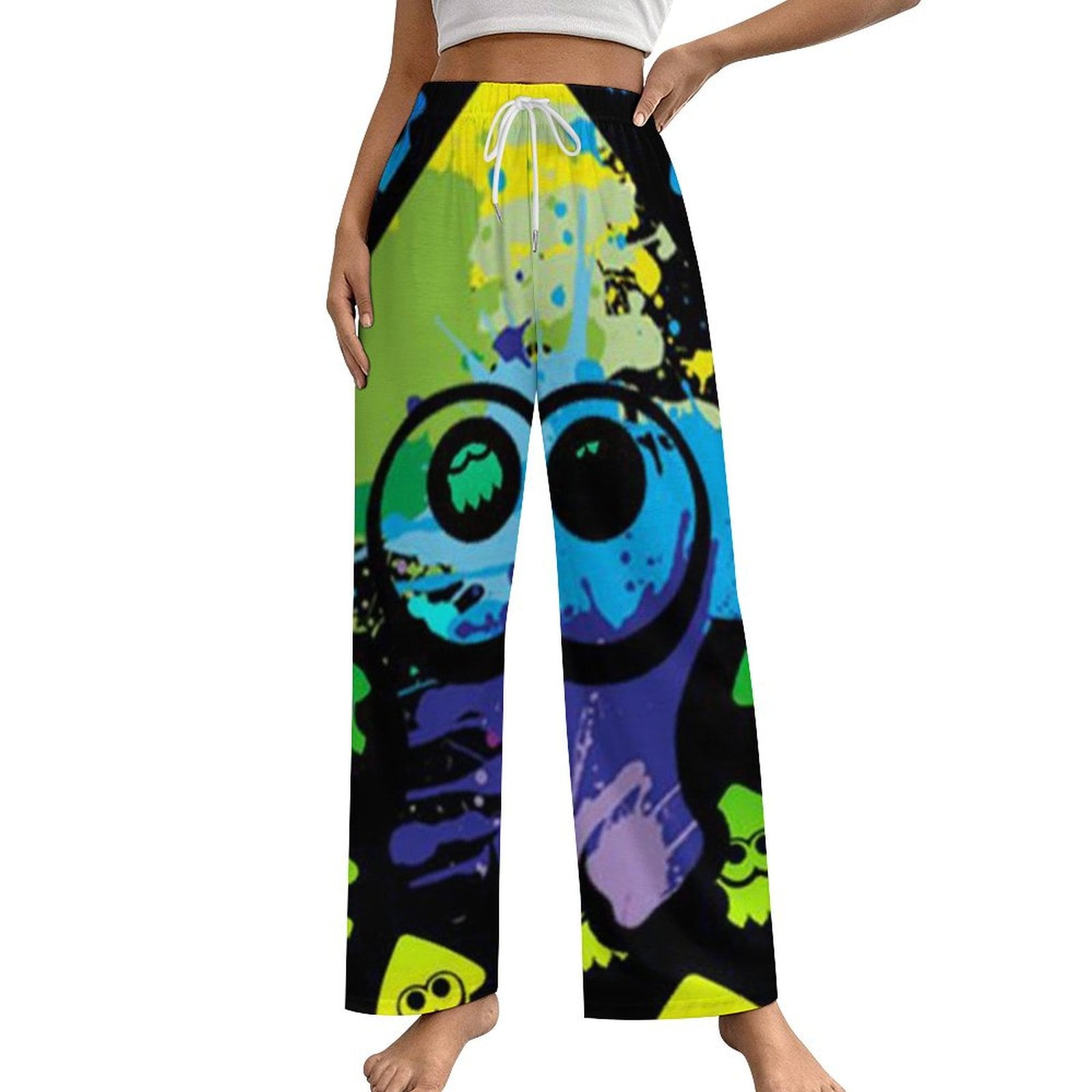Squid Splatter Splatoon Home Pajama Pants For Womens Comfortable Soft ...