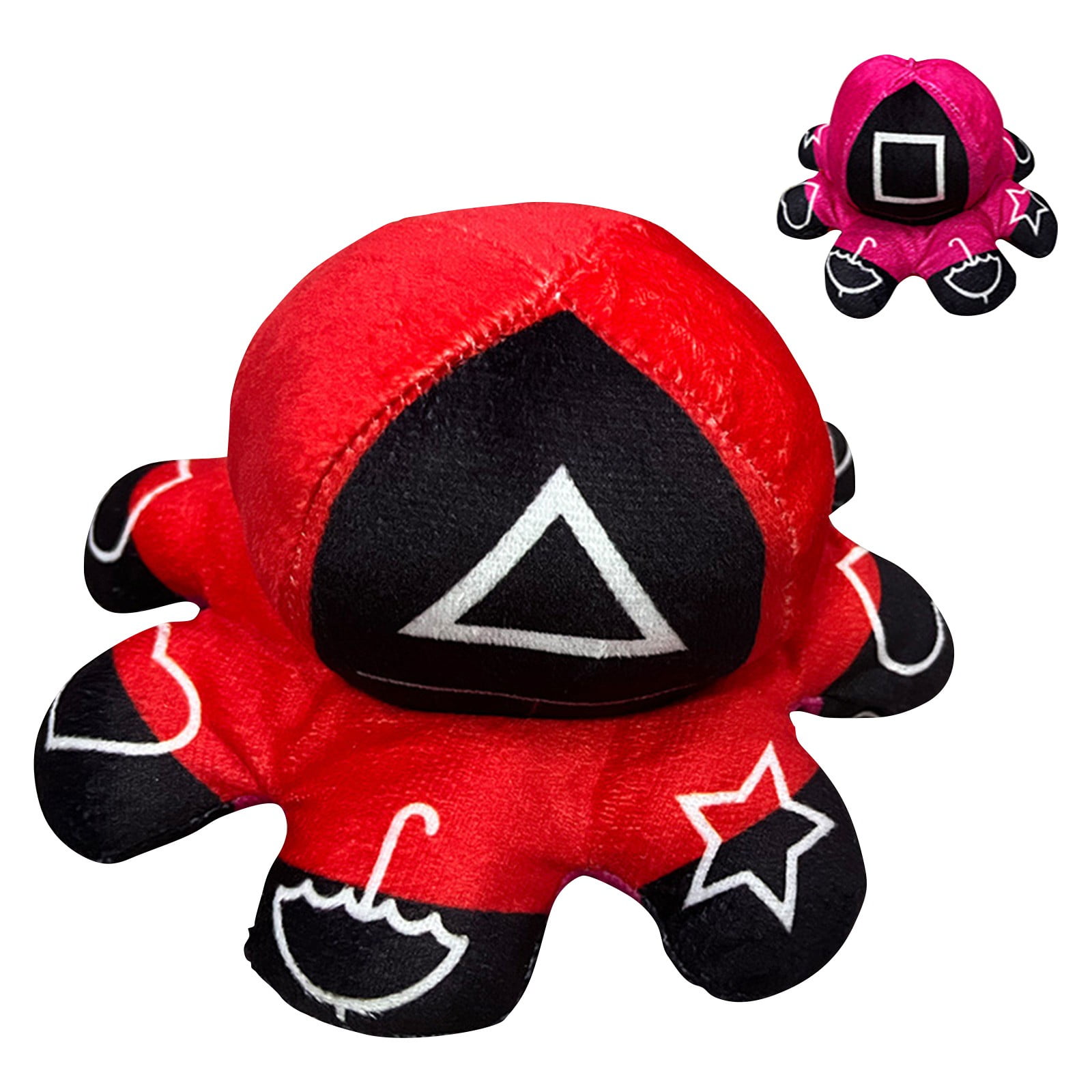 Squid plush,Squid Toy,Squid Stuffed,Plush Toy Double Sided Expression ...
